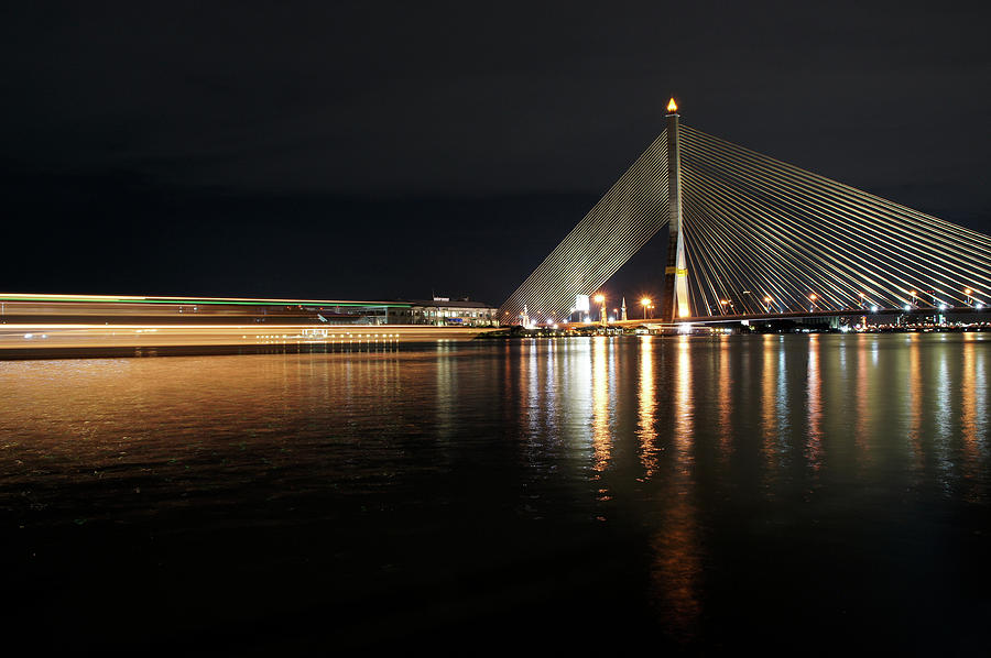 Rama Vii Bridge In Bangkok by Lifeispixels