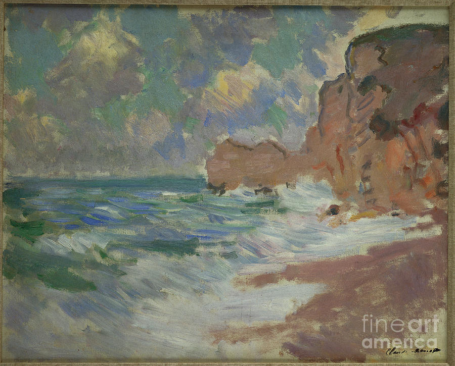 Receding Waves Painting by Claude Monet - Fine Art America