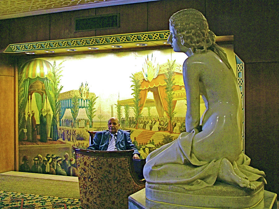 Reception Area Lounge in Marriott Hotel in Cairo, Egypt Photograph by ...