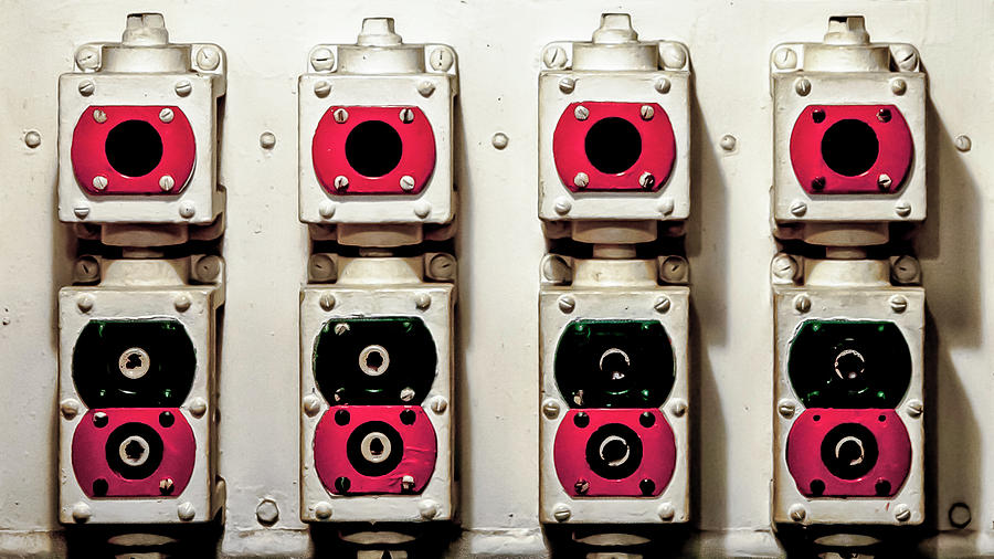 Uss Yorktown Red and Black Boxes Photograph by Don Johnston - Fine Art ...