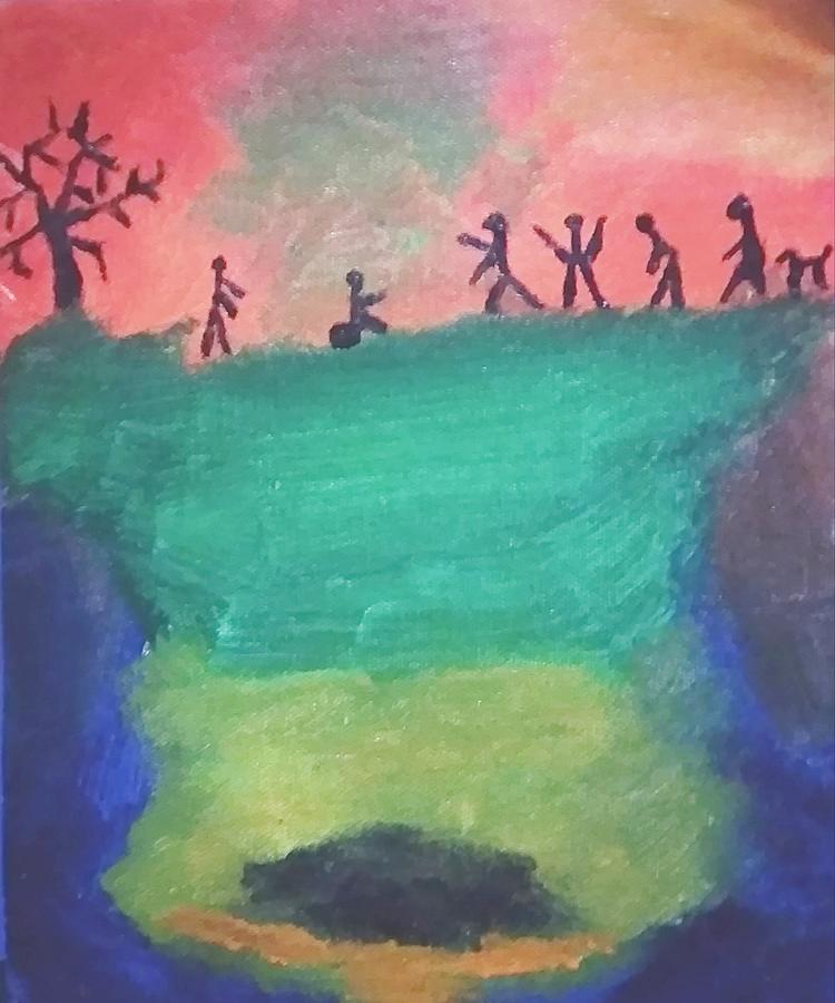 Right Path Painting by Devendra Patel - Fine Art America