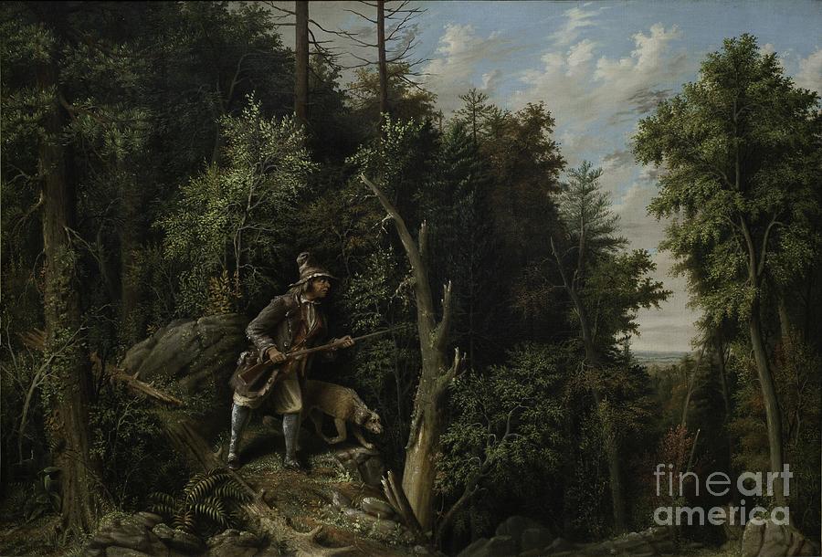Rip Van Winkle In The Mountains, 1880 Painting by Albertus D.o Browere ...