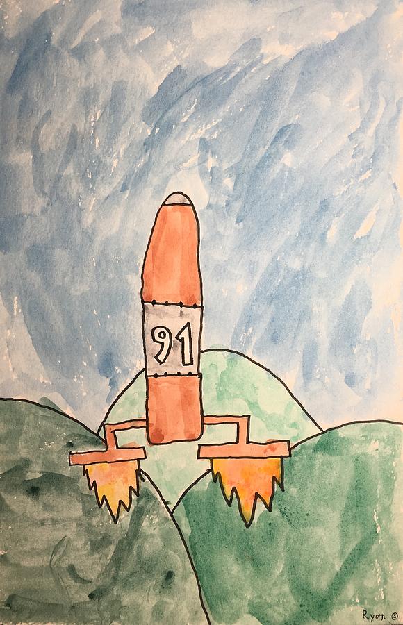 Rocket Painting by Ryan Smith - Fine Art America