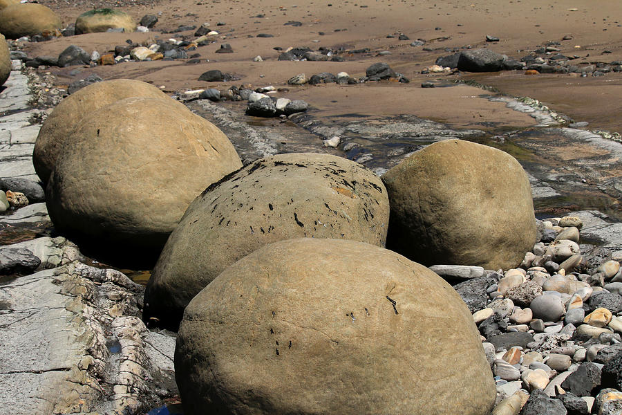 Rocks at Bowling Ball Beach Photograph by Art Block Collections - Pixels