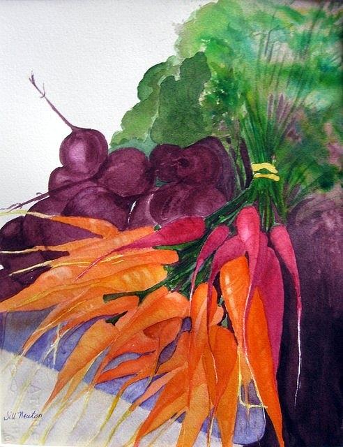 Root Veggies Painting by Jill Newton - Fine Art America