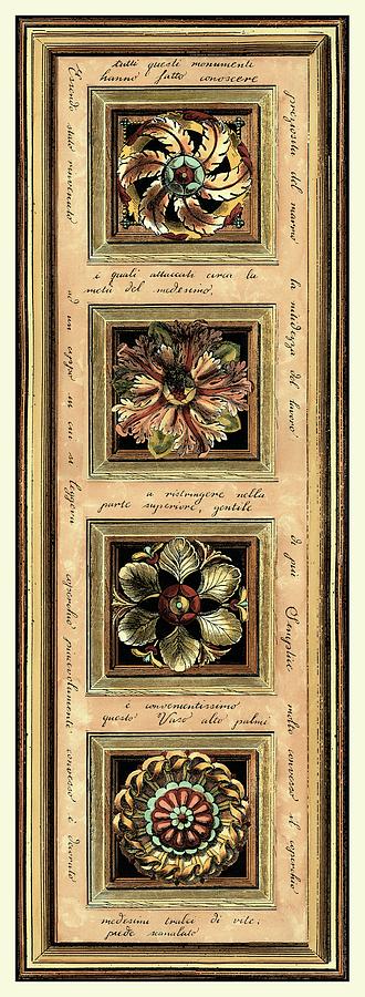Rosette Panel II Painting by Vision Studio - Fine Art America