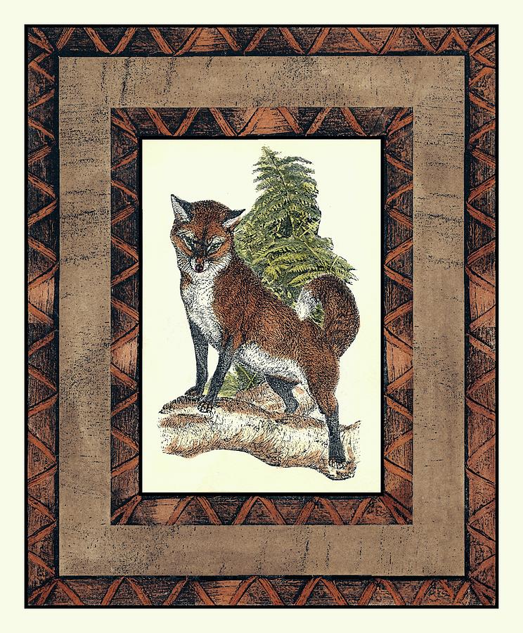 Rustic Fox Painting by Vision Studio - Fine Art America