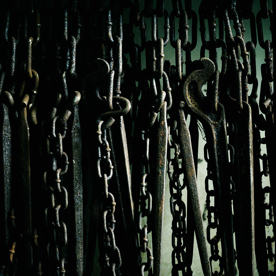 Rusty Chains Photograph by Michael Pole - Fine Art America
