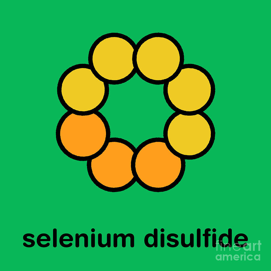 Selenium Disulfide Dandruff Shampoo Ingredient Molecule Photograph By Molekuul Science Photo