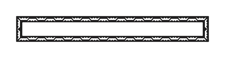 Shaded Rectangle Element with Knockout Drawing by CSA Images - Fine Art ...