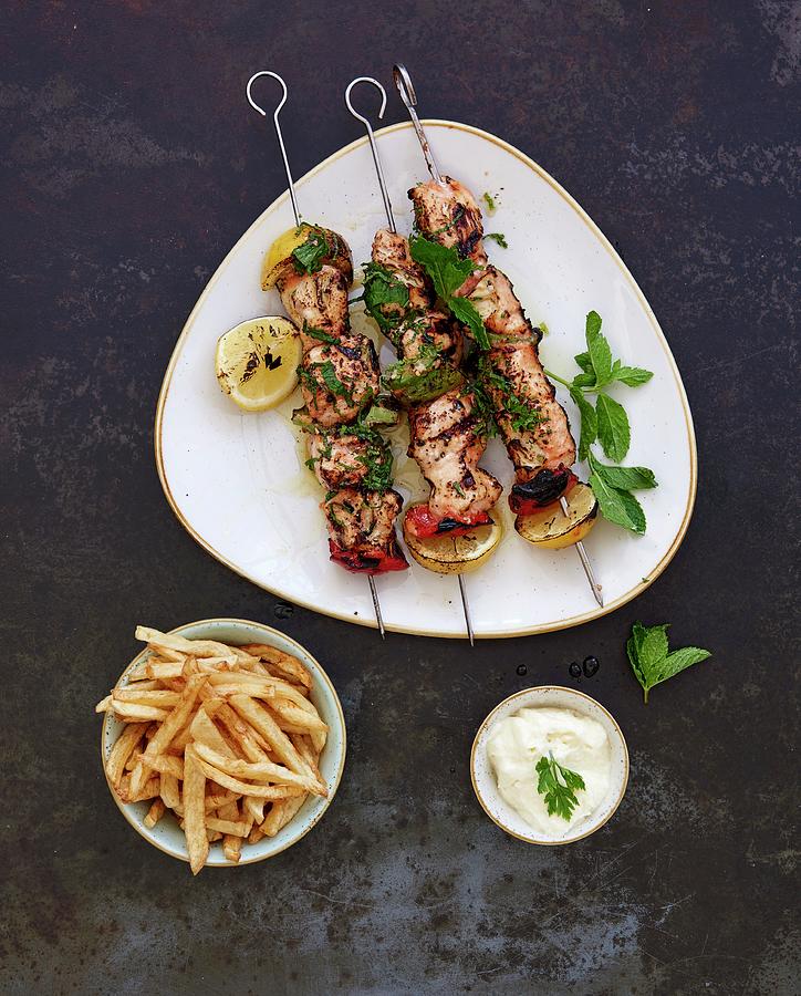 Shish Taouk marinated Chicken Skewers, Lebanon Photograph by Robbert ...