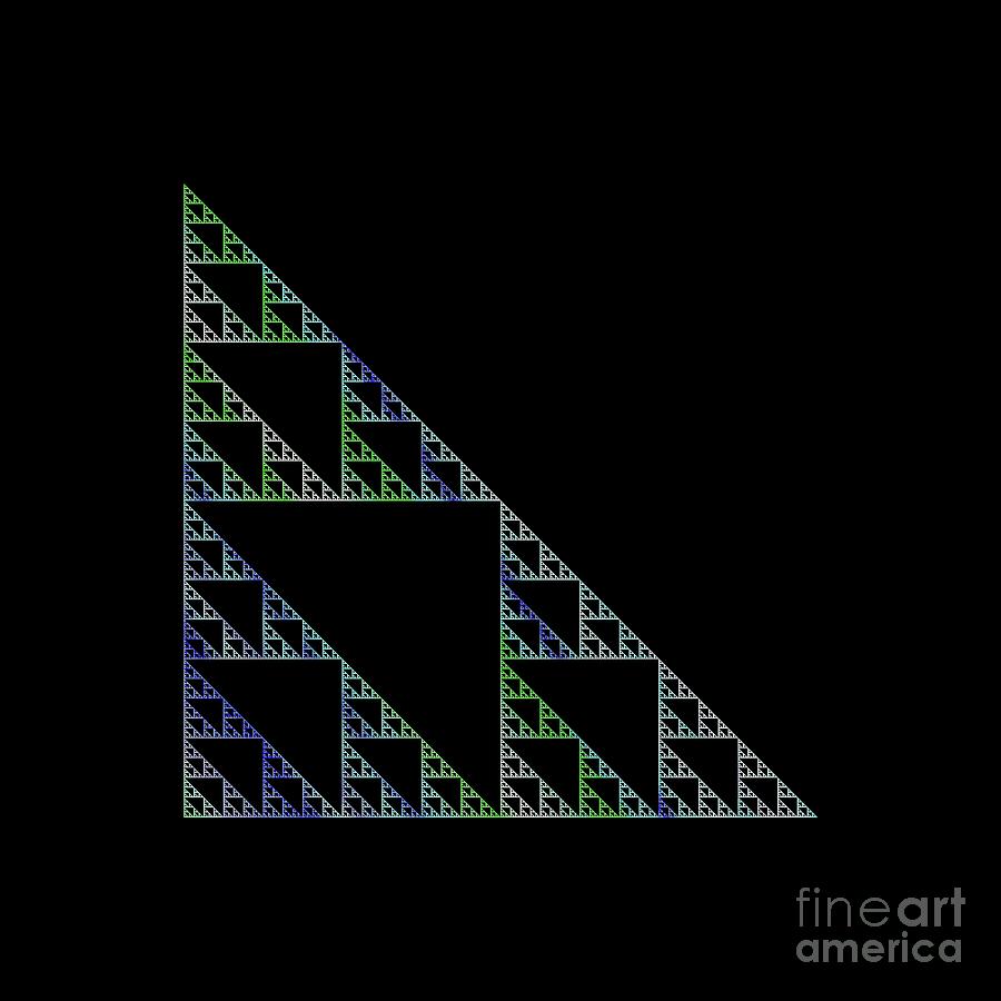 Sierpinski Triangle Fractal Illustration by Science Photo Library