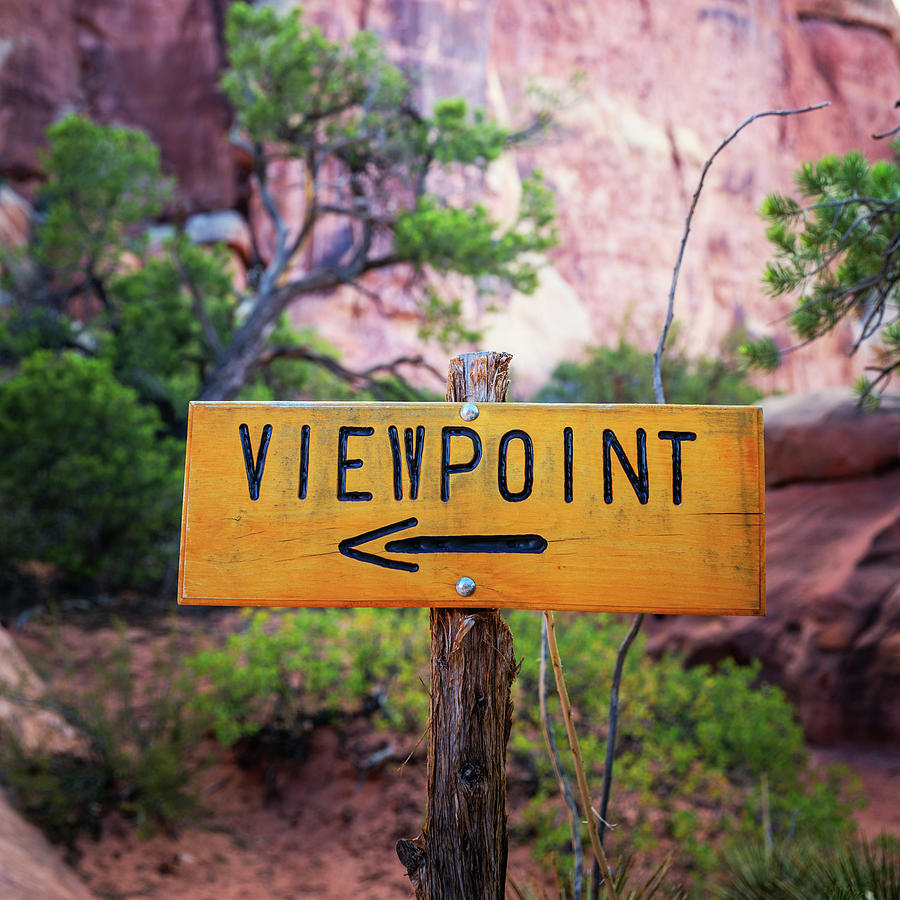 Sign Reading Viewpoint Photograph by Ron Koeberer - Pixels