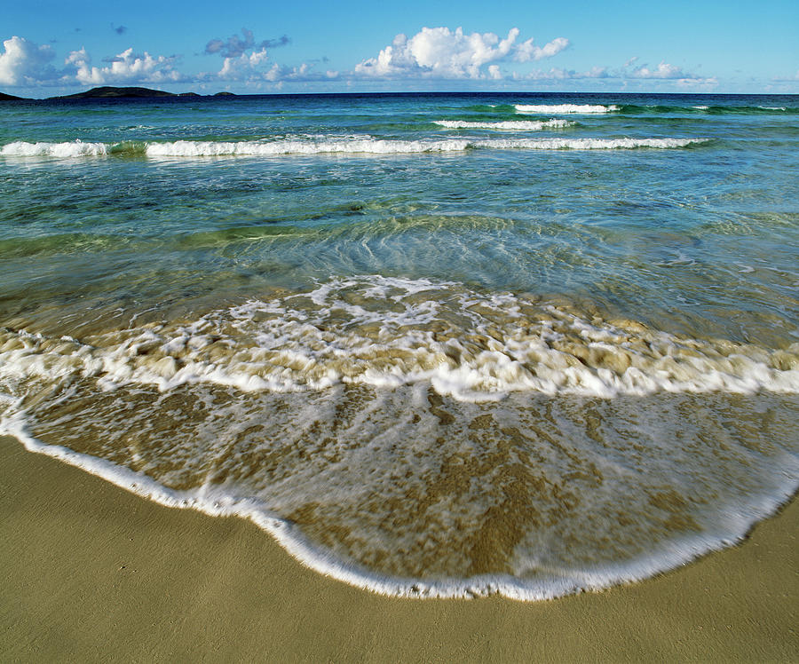 Small Waves On Beach At Long Bay Photograph by Panoramic Images - Fine ...
