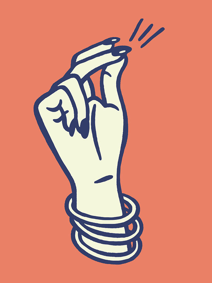 Snapping Fingers Drawing by CSA Images - Fine Art America