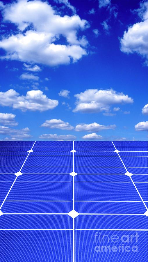 Solar Panels And Sky Photograph by Victor De Schwanberg/science Photo ...