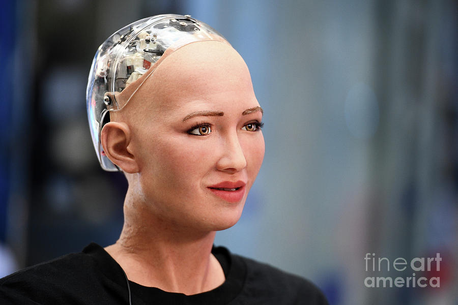 Sophia Humanoid Robot Photograph By Ramil Sitdikovsputnikscience Photo Library