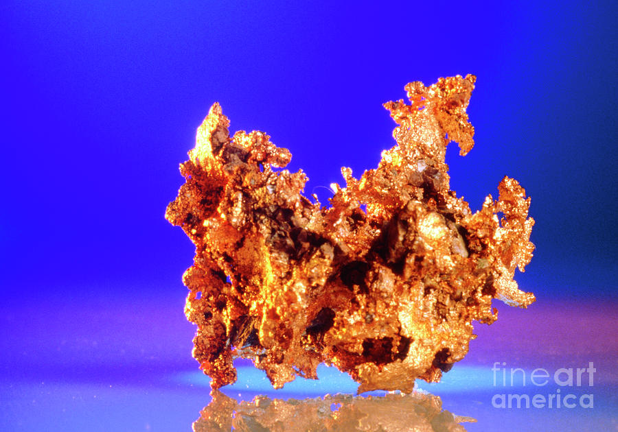 Specimen Of Copper Ore Photograph by Astrid & Hanns-frieder Michler/science Photo Library - Fine ...