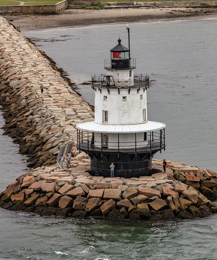 Spring Point Ledge Lighthouse Mixed Media by Capt Gerry Hare - Pixels