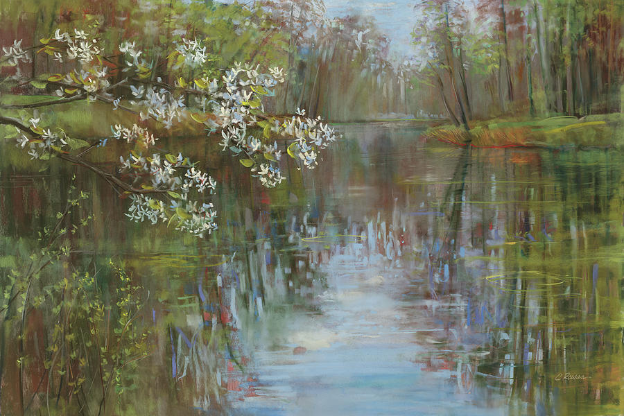Spring Reflection Painting by Carol Rowan - Fine Art America