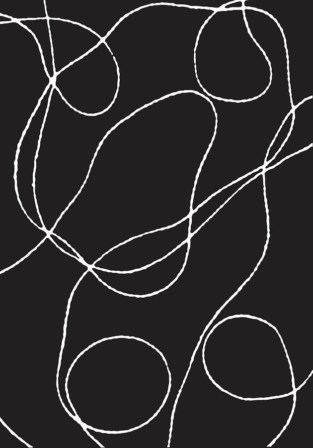 Squiggle Line Pattern Drawing by CSA Images - Fine Art America