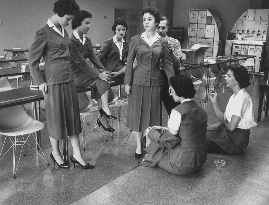 Stewardess Uniforms Digital Art By Peter Stackpole Fine Art America