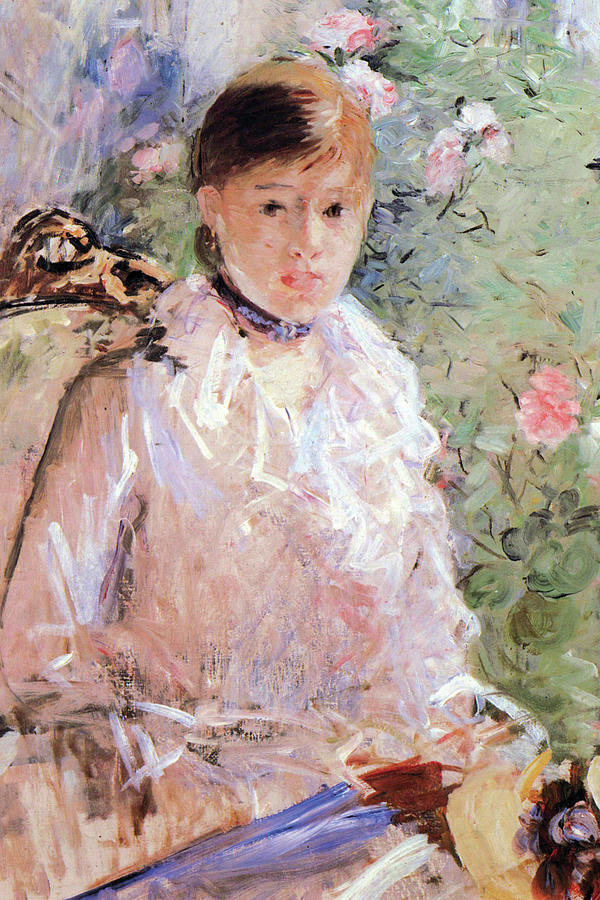 Summer (Young woman at the window) Painting by Berthe Morisot - Fine ...