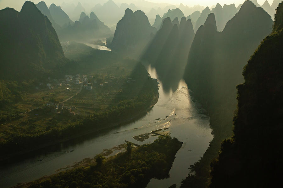 Sun Rays and River Photograph by Patrick Civello - Pixels