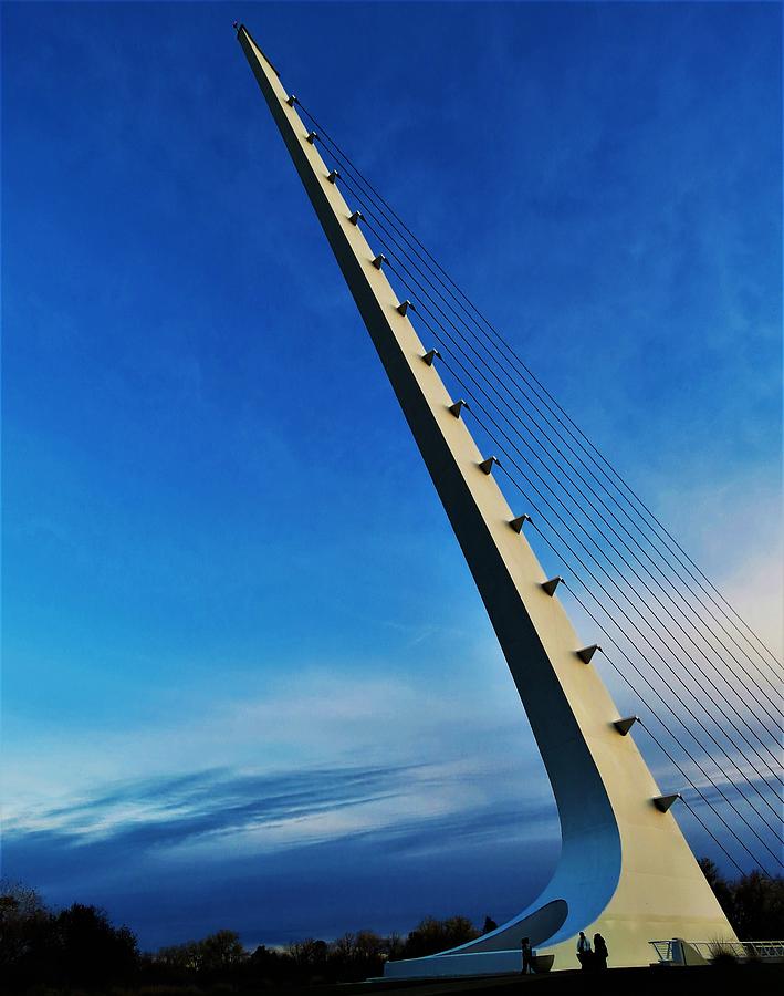 Sundial Bridge Mast Photograph by Frederick Hahn - Fine Art America