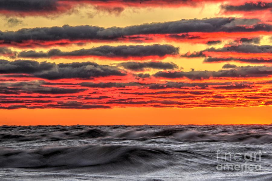 Sunset Fire Sky 2 Photograph by John Scatcherd - Pixels