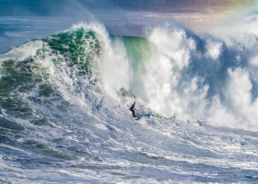 Surfing In Nazare Photograph by Francisco Jose Lopez Fernandez - Fine ...