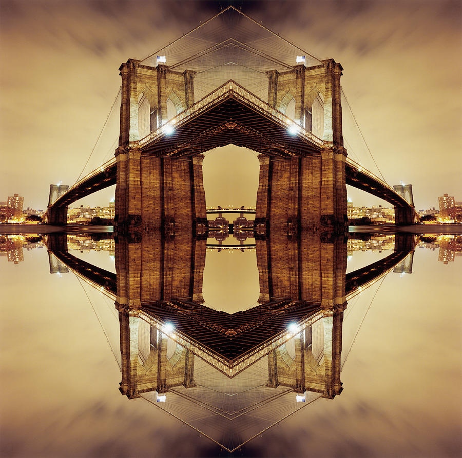 Surrealist Brooklyn Bridge Photograph by Silvia Otte - Fine Art America