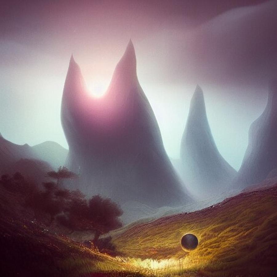 Surrealistic Landscape Of A Melancholic Digital Art by Stable Diffusion ... Surrealistic Landscape Of A Melancholic Digital Art by Stable Diffusion ...