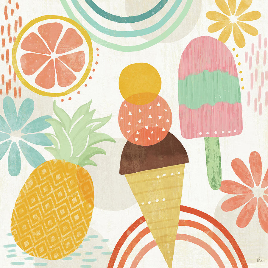 Sweet Summer Iii Mixed Media By Veronique Charron Fine Art America