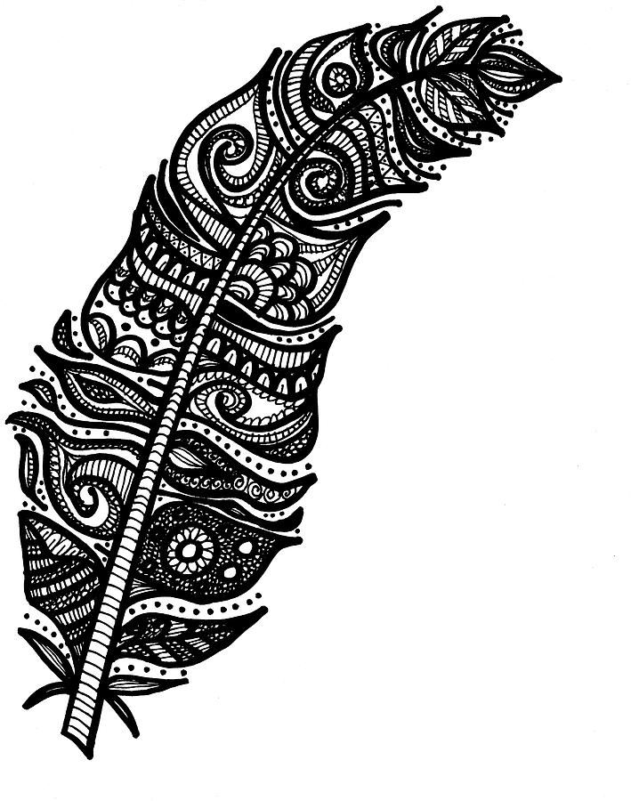 Swirl Feather Digital Art by Laura Miller - Fine Art America