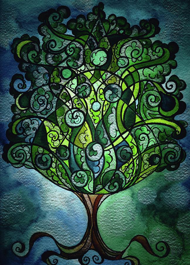 Swirly Tree Version Two Digital Art by Michell Rosenthal - Fine Art America