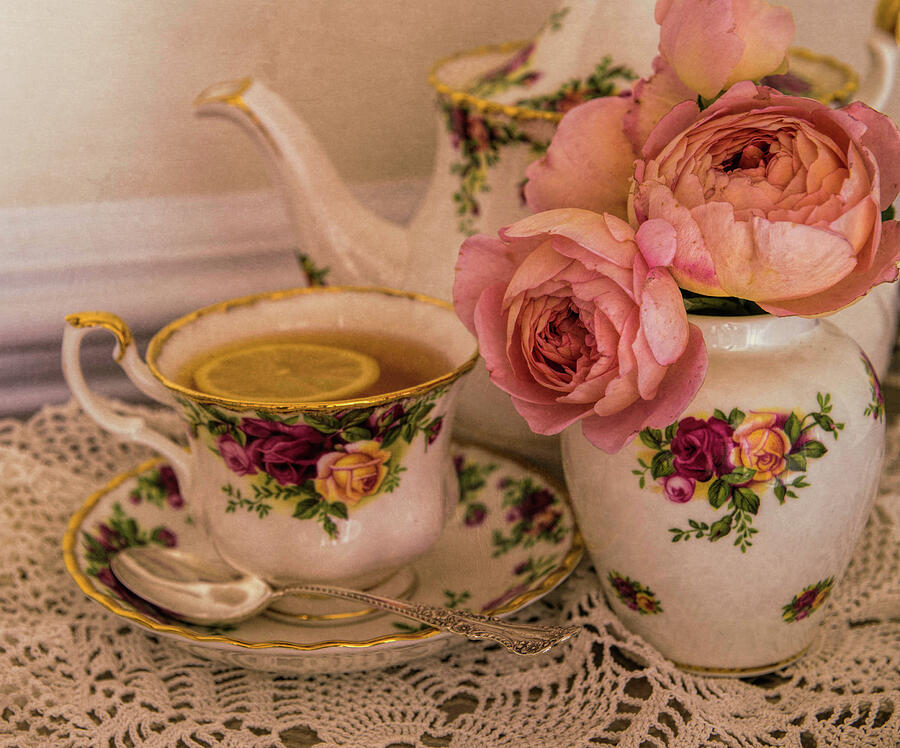Tea and Roses Photograph by Suzy Quigley - Fine Art America