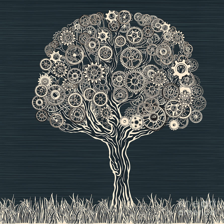 Tech Tree Digital Art by Ryger - Pixels