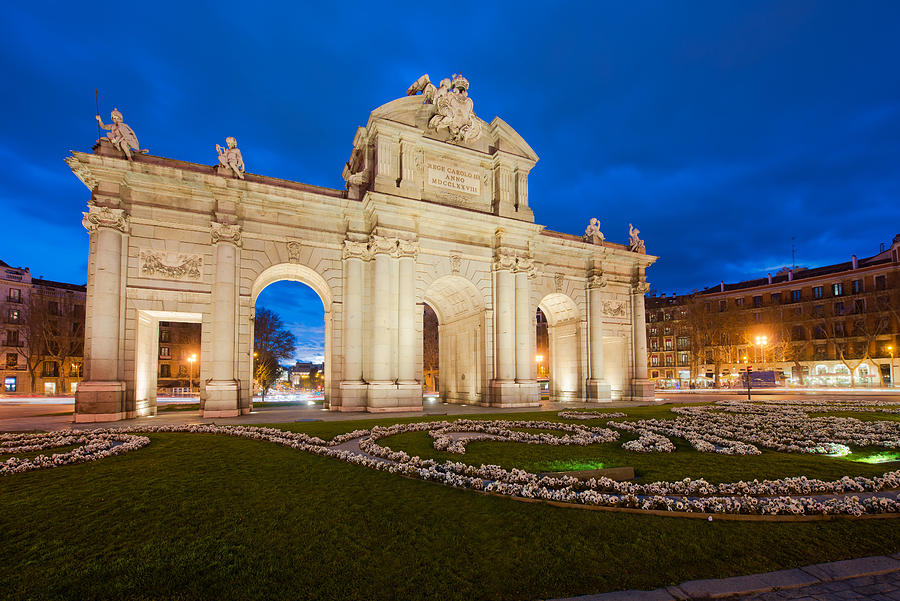 The Alcala Door Puerta De Alcala Photograph by Prasit Rodphan - Fine ...