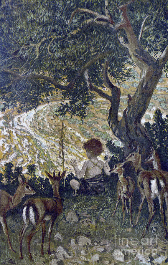 The Childhood Of Saint John The Baptist, 1899 Painting by James Jacques Joseph Tissot - Fine Art ...