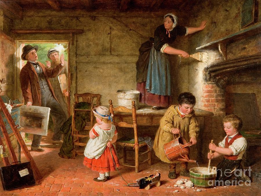 The Dismayed Artist, 1866 Painting by Frederick Daniel Hardy - Fine Art ...