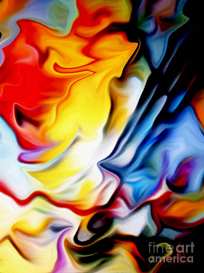 The Flow of Life Painting by Rose Davis - Fine Art America