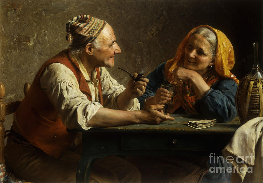 The Happy Couple Painting by Luigi Bechi - Fine Art America