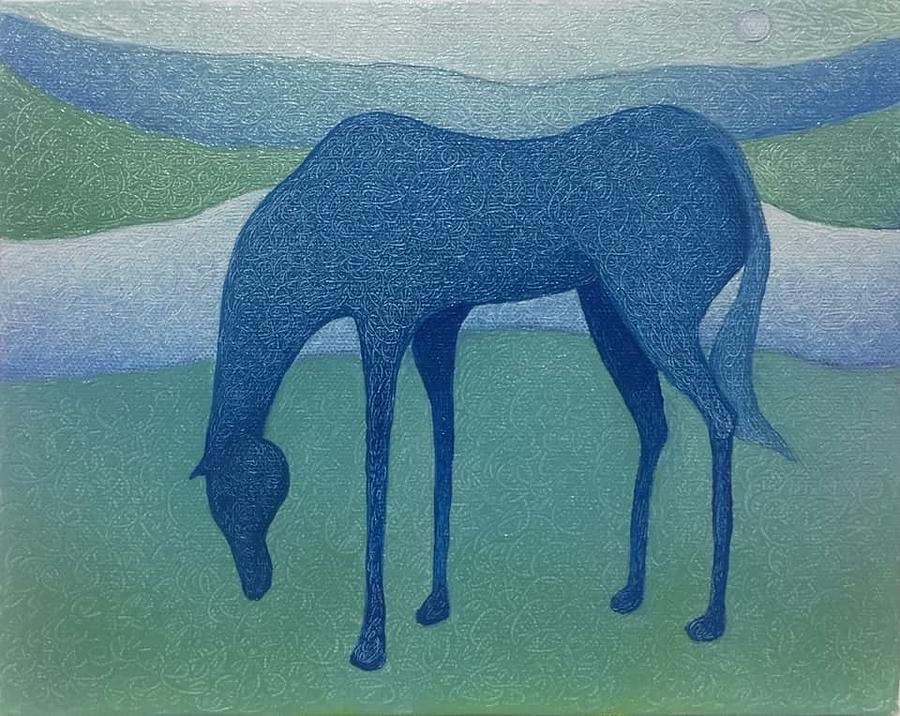 The Horse 2019 Painting by S A C H A - Circulism Technique