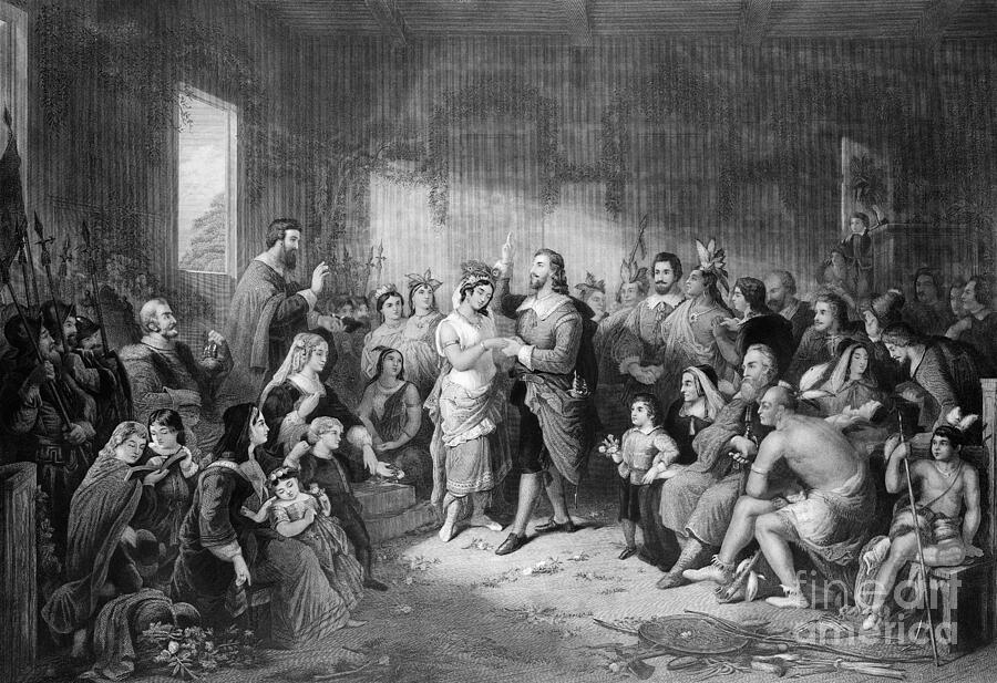 John Rolfe And Pocahontas Marriage