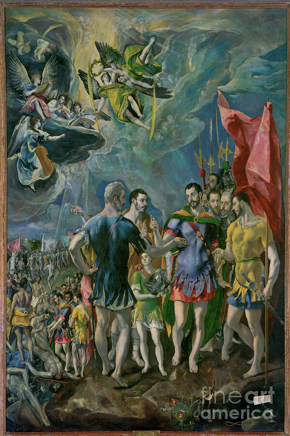 The Martyrdom Of Saint Mauritius Painting by El Greco - Pixels Merch