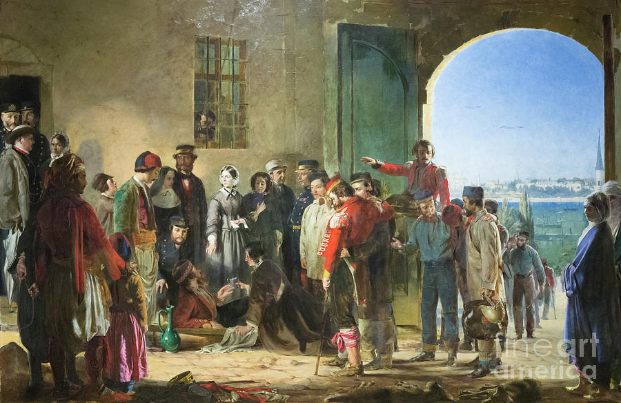 The mission of mercy, Florence Nightingale receiving the wounded Photograph by Roberto ...