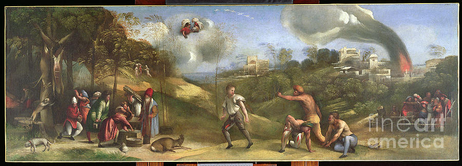 The Sicilian Games, A Scene From The Aeneid, Part Of The Frieze In The Camerino Of Duke Alfonso ...