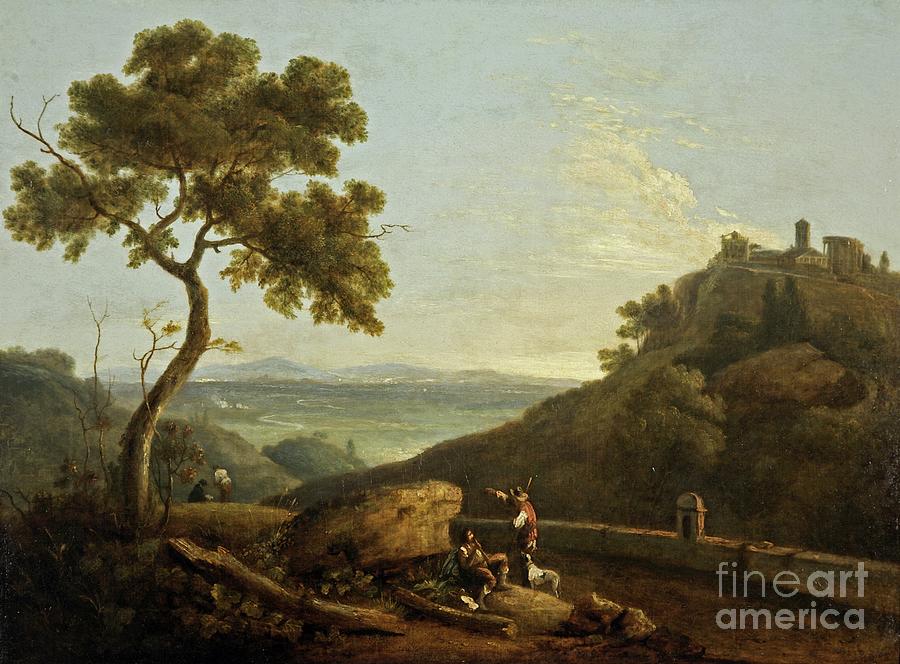 The Temple Of The Sybil And The Campagna, Tivoli, Italy Painting by ... The Temple Of The Sybil And The Campagna, Tivoli, Italy Painting by ...