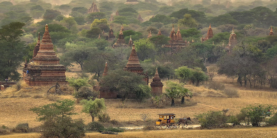 The Temples In Ancient City Of Bagan Myanmar Photograph by Raymond Ren ...